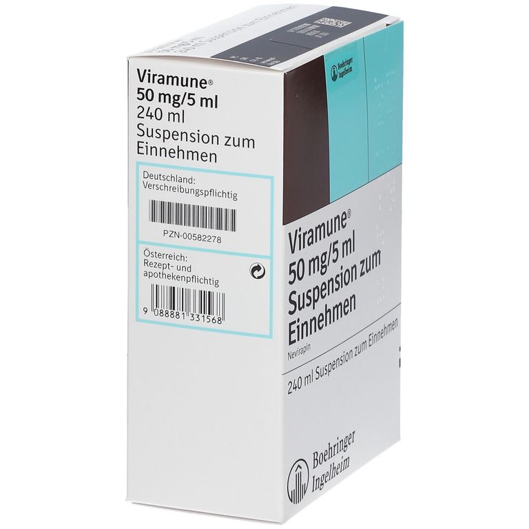 Viramune® 50 mg/5 ml 240 ml mit dem E-Rezept kaufen - Shop Apotheke