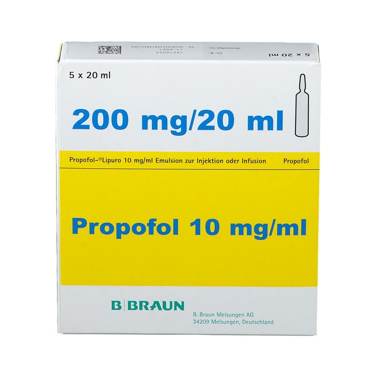 Propofol-®Lipuro 10 mg/ml 5x20 ml mit dem E-Rezept kaufen - Shop Apotheke