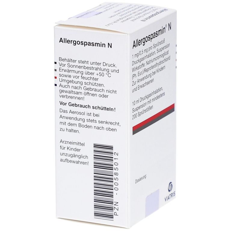 Allergospasmin® N 1 mg/0,5 mg pro Sprühstoß 10 ml mit dem E-Rezept ...