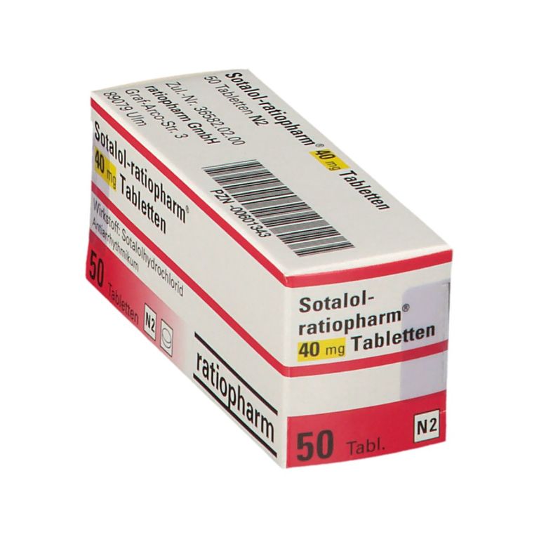 Sotalol-ratiopharm® 40 mg 50 St mit dem E-Rezept kaufen - Shop Apotheke