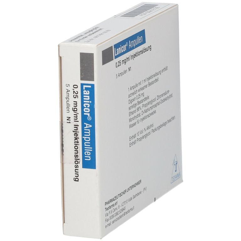 Lanicor® Ampullen 0,25 mg Digoxin/ml 5x1 ml mit dem E-Rezept kaufen ...