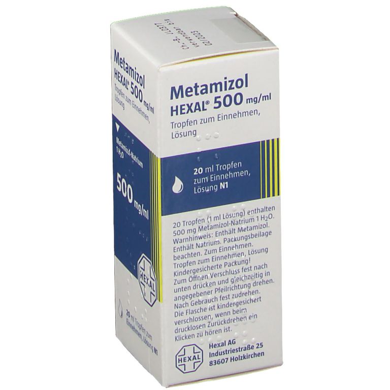Metamizol HEXAL® 500 mg/ml 20 ml mit dem E-Rezept kaufen - Shop Apotheke