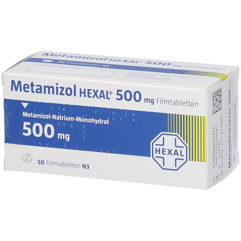 Metamizol HEXAL® 500 mg 50 St mit dem E-Rezept kaufen - Shop Apotheke