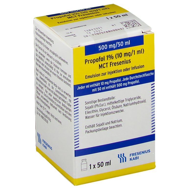 Propofol 1 % MCT 50 ml mit dem E-Rezept kaufen - Shop Apotheke