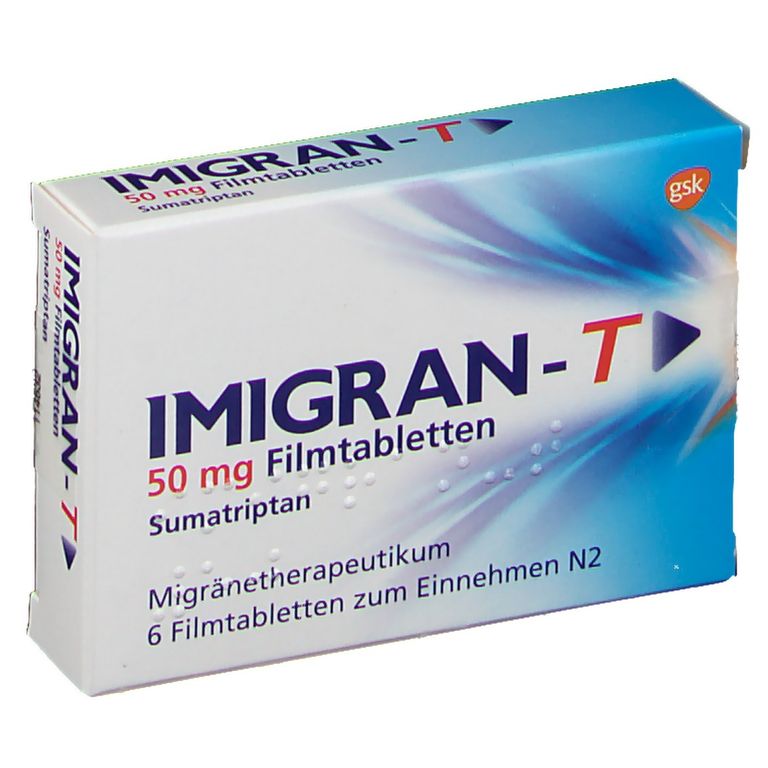 IMIGRAN - T 50 mg 6 St mit dem E-Rezept kaufen - Shop Apotheke