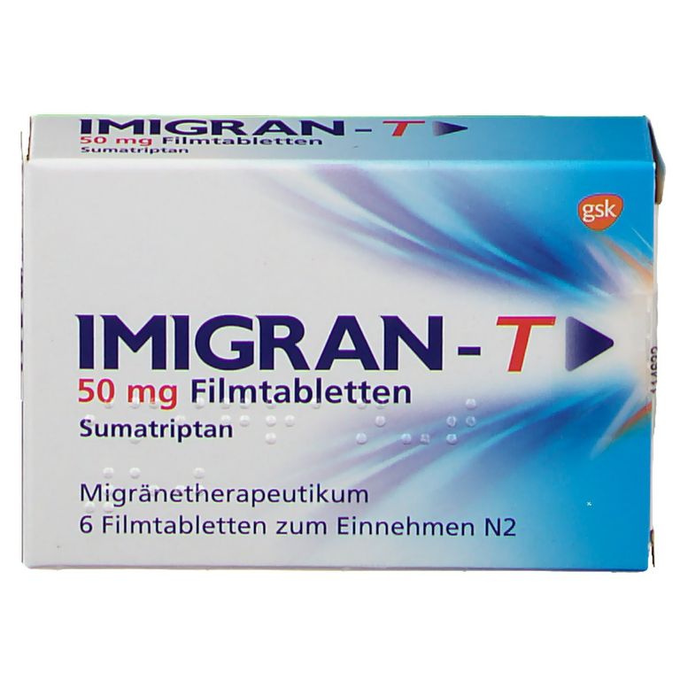 IMIGRAN - T 50 mg 6 St mit dem E-Rezept kaufen - Shop Apotheke