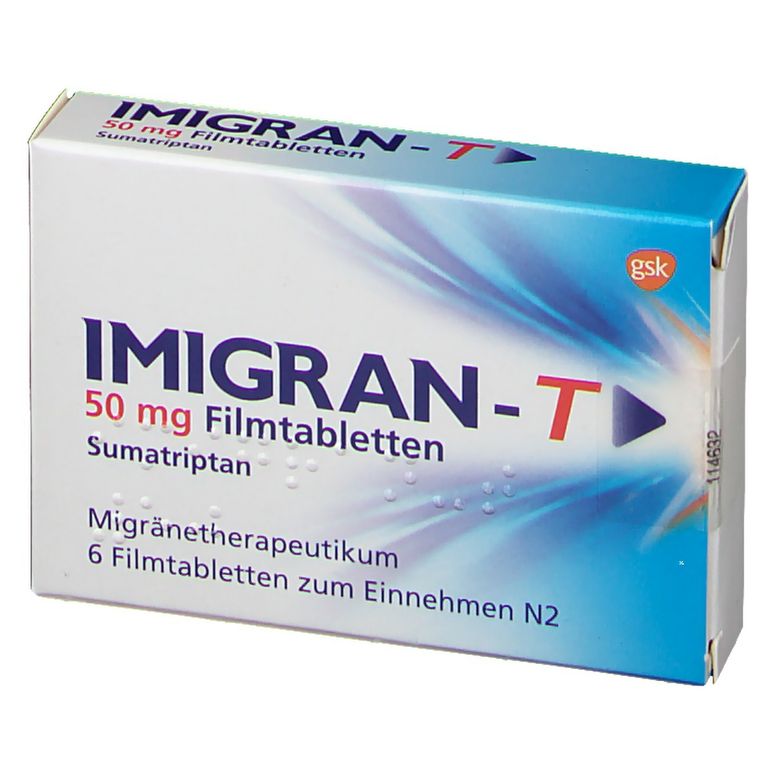 IMIGRAN - T 50 mg 6 St mit dem E-Rezept kaufen - Shop Apotheke