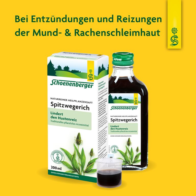 Schoenenberger® Heilpflanzensaft Spitzwegerich 200 ml - Shop Apotheke