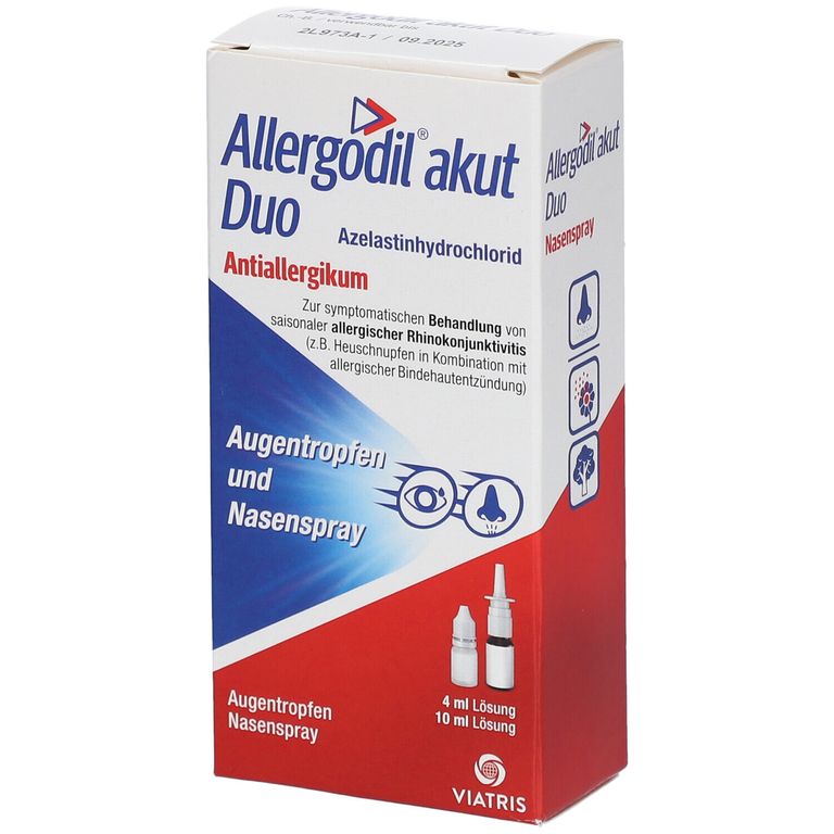 Allergodil® akut Duo: Allergie Kombipack mit Nasenspray (10 ml) und ...