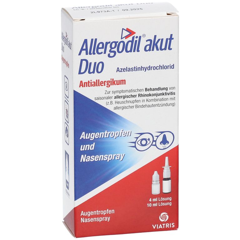 Allergodil® akut Duo: Allergie Kombipack mit Nasenspray (10 ml) und ...