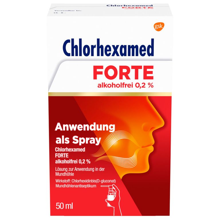 Chlorhexamed FORTE Spray alkoholfrei 0,2 % mit Chlorhexidin 50 ml ...