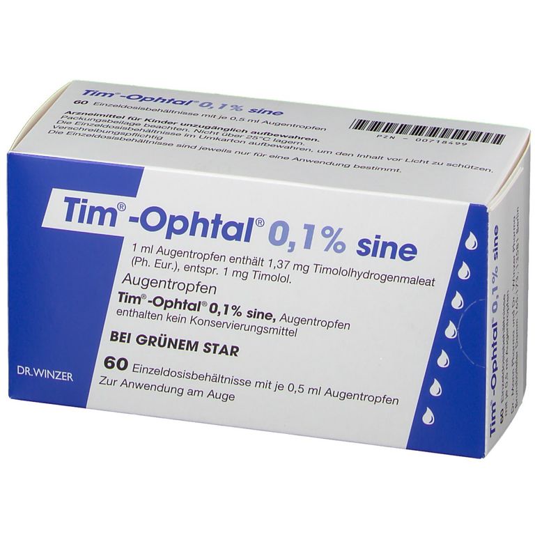 Tim®-Ophtal® 0,1 % sine 60x0,5 ml mit dem E-Rezept kaufen - Shop Apotheke