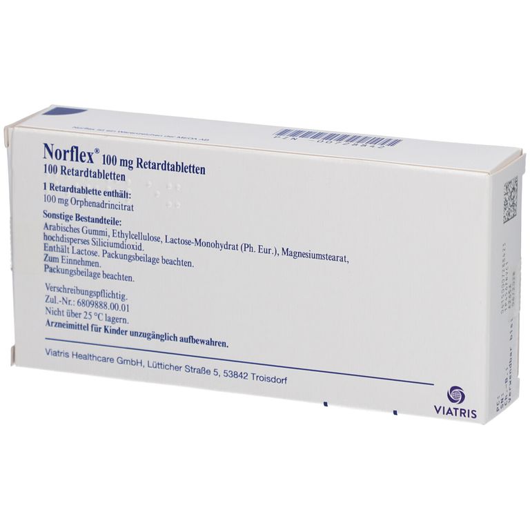 Norflex® 100 mg 100 St mit dem E-Rezept kaufen - Shop Apotheke