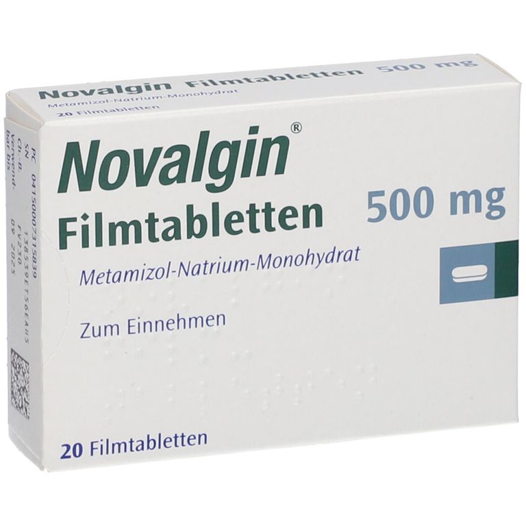 Novalgin® 20 St mit dem E-Rezept kaufen - Shop Apotheke