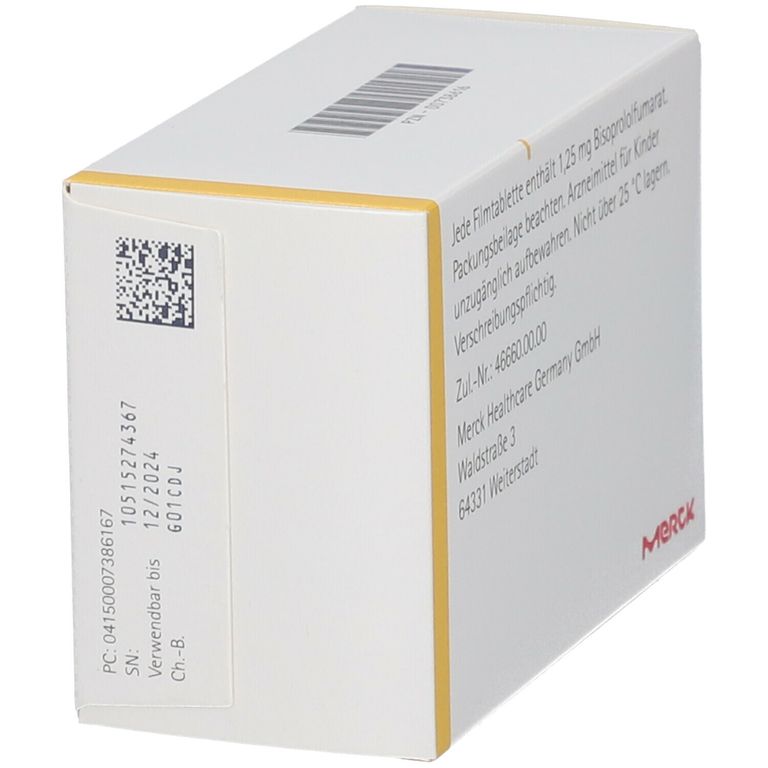 Concor® COR 1,25 mg 100 St mit dem E-Rezept kaufen - Shop Apotheke