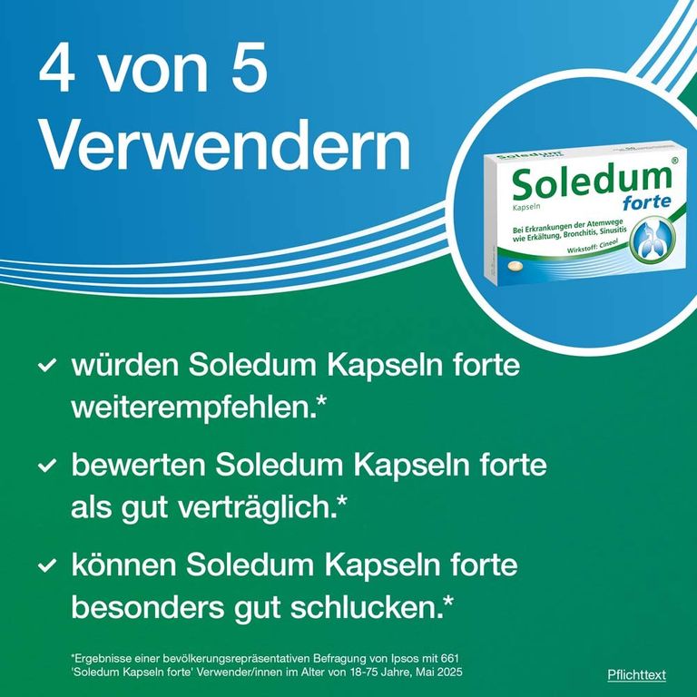 Soledum® forte Kapseln bei Erkältung, Bronchitis & Sinusitis - Jetzt 15 ...