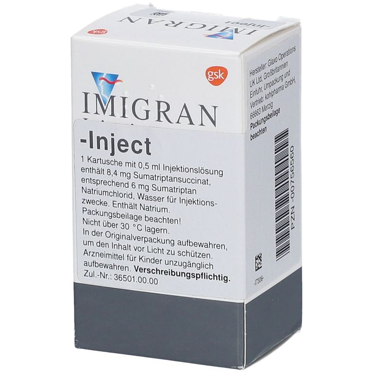 Imigran-Inject 2 St mit dem E-Rezept kaufen - Shop Apotheke