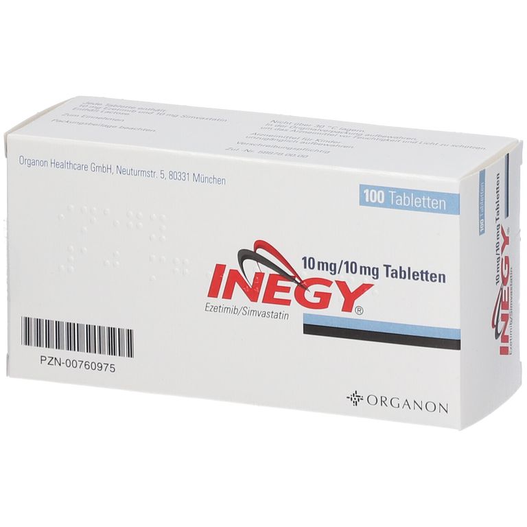 INEGY® 10 mg/10 mg 100 St mit dem E-Rezept kaufen - Shop Apotheke