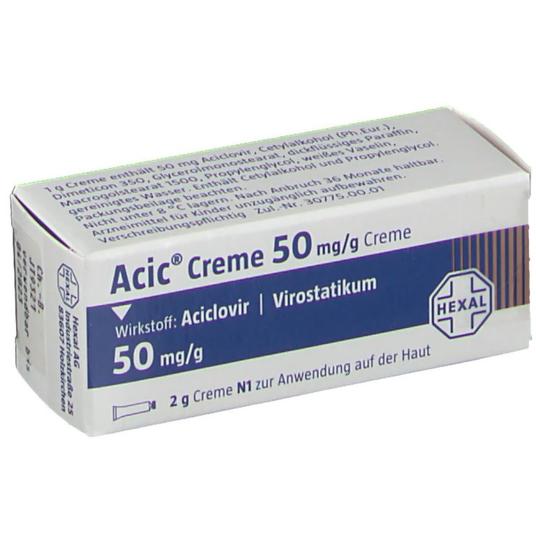 Acic® Creme 50 mg/g 2 g mit dem E-Rezept kaufen - Shop Apotheke