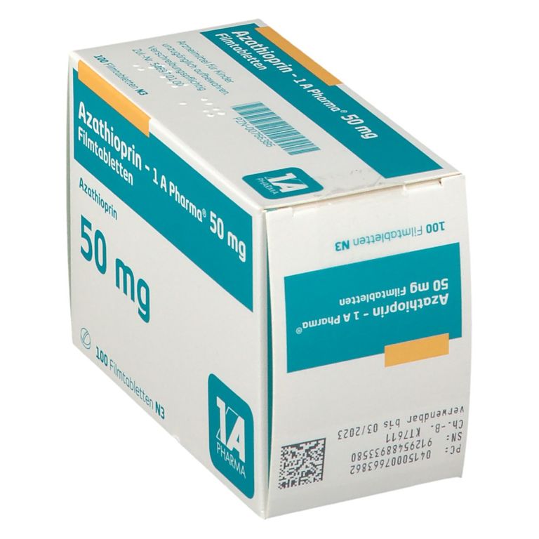 Azathioprin 1A Pharma® 50Mg 100 St mit dem E-Rezept kaufen - Shop Apotheke