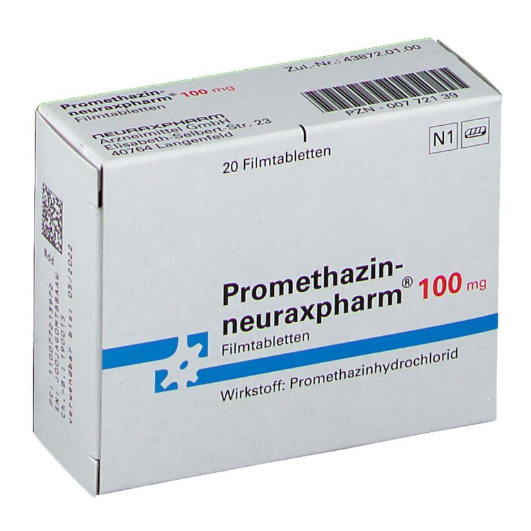 Promethazin-neuraxpharm® 100 mg 20 St mit dem E-Rezept kaufen - Shop ...