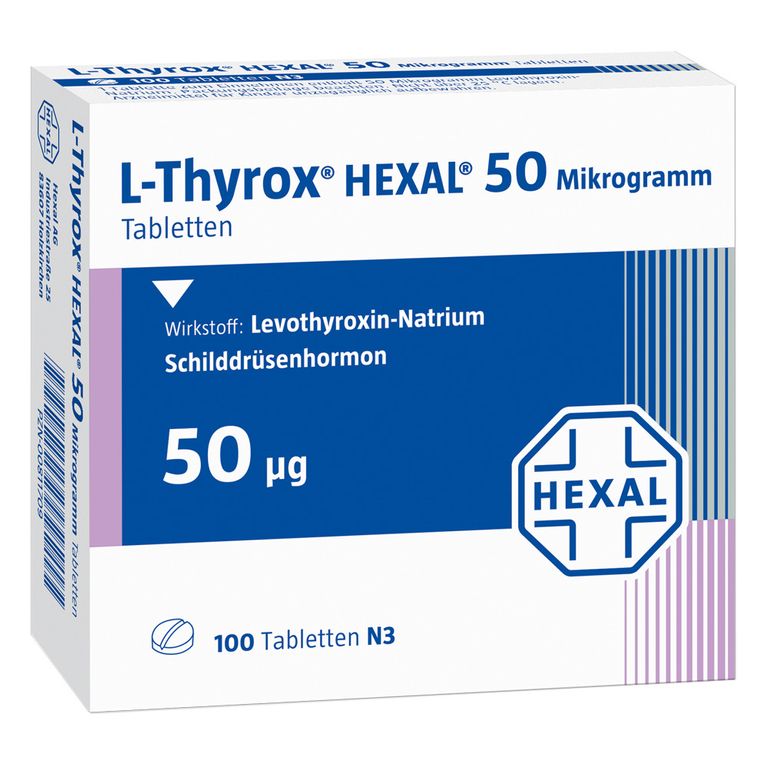 L-Thyrox® HEXAL® 50 µg 100 St mit dem E-Rezept kaufen - Shop Apotheke