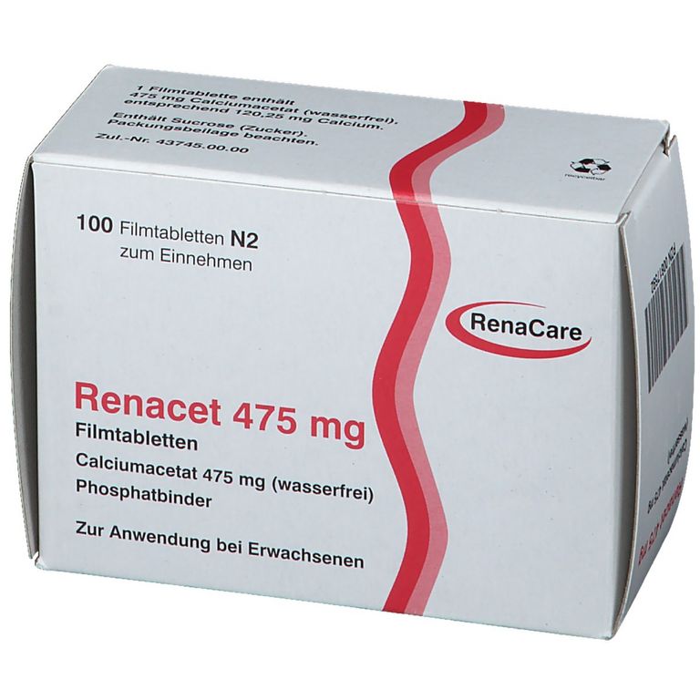 Renacet 475 mg Filmtabl. 100 St - Shop Apotheke