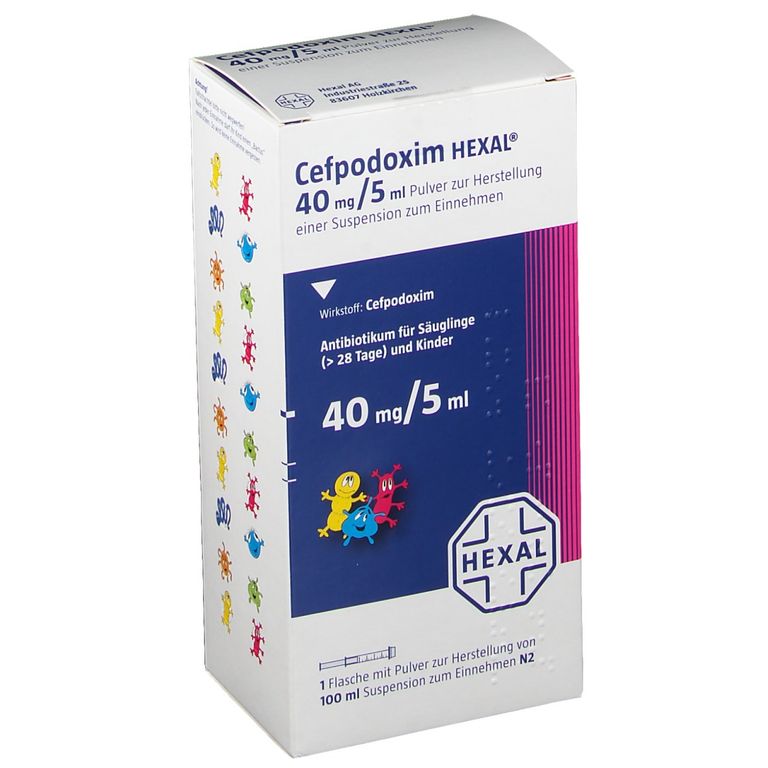 Cefpodoxim HEXAL® 40 mg/5 ml 100 ml mit dem E-Rezept kaufen - Shop Apotheke