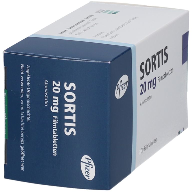 Sortis 20 mg 100 St mit dem E-Rezept kaufen - Shop Apotheke