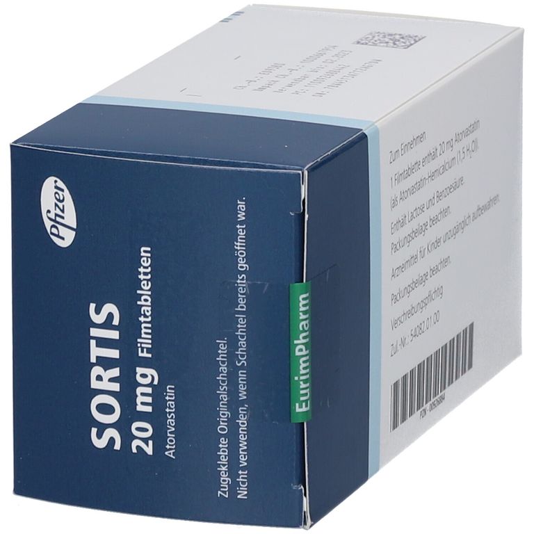 Sortis 20 mg 100 St mit dem E-Rezept kaufen - Shop Apotheke