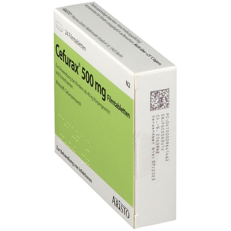 Cefurax® 500 mg 24 St mit dem E-Rezept kaufen - Shop Apotheke