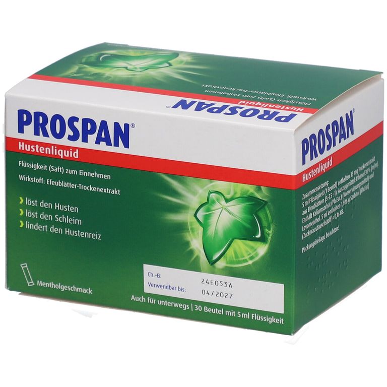 Prospan® Hustenliquid im Stickbeutel 30x5 ml - Shop Apotheke