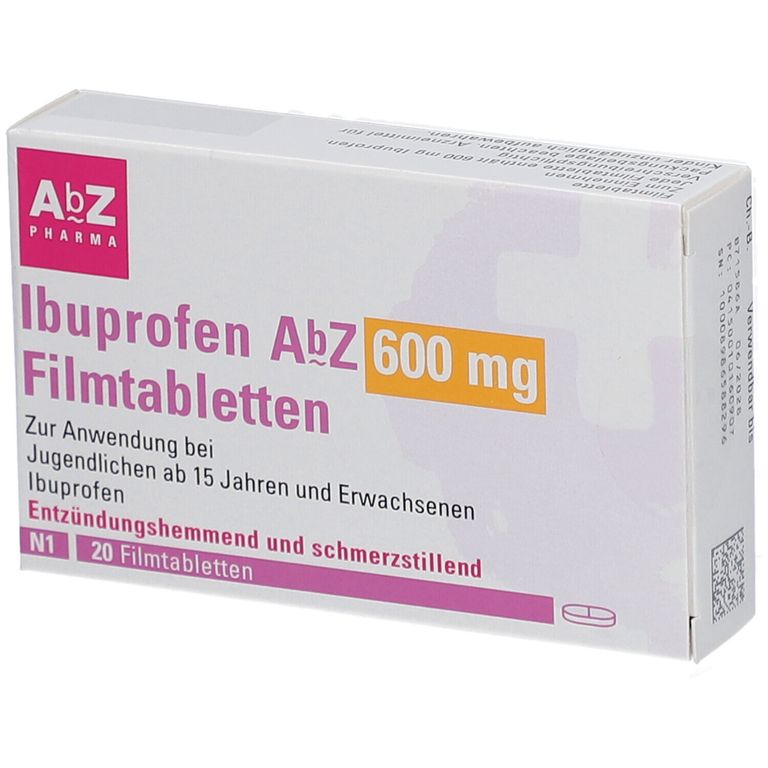 Ibuprofen AbZ 600Mg 20 St mit dem E-Rezept kaufen - Shop Apotheke