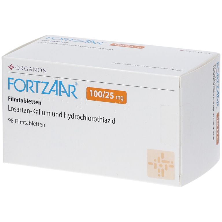 FORTZAAR® 100/25 mg 98 St mit dem E-Rezept kaufen - Shop Apotheke