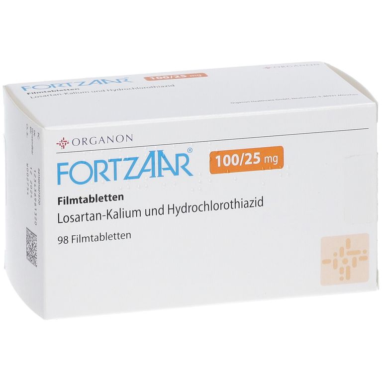 FORTZAAR® 100/25 mg 98 St mit dem E-Rezept kaufen - Shop Apotheke