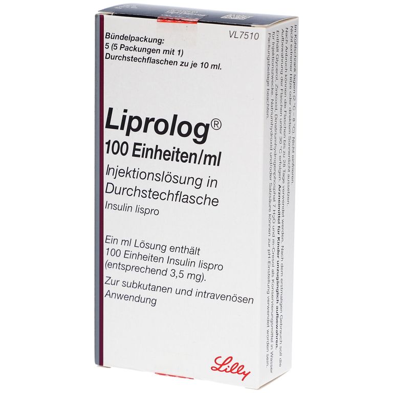 Liprolog® 100 Einheiten/ml 5x10 ml mit dem E-Rezept kaufen - Shop Apotheke