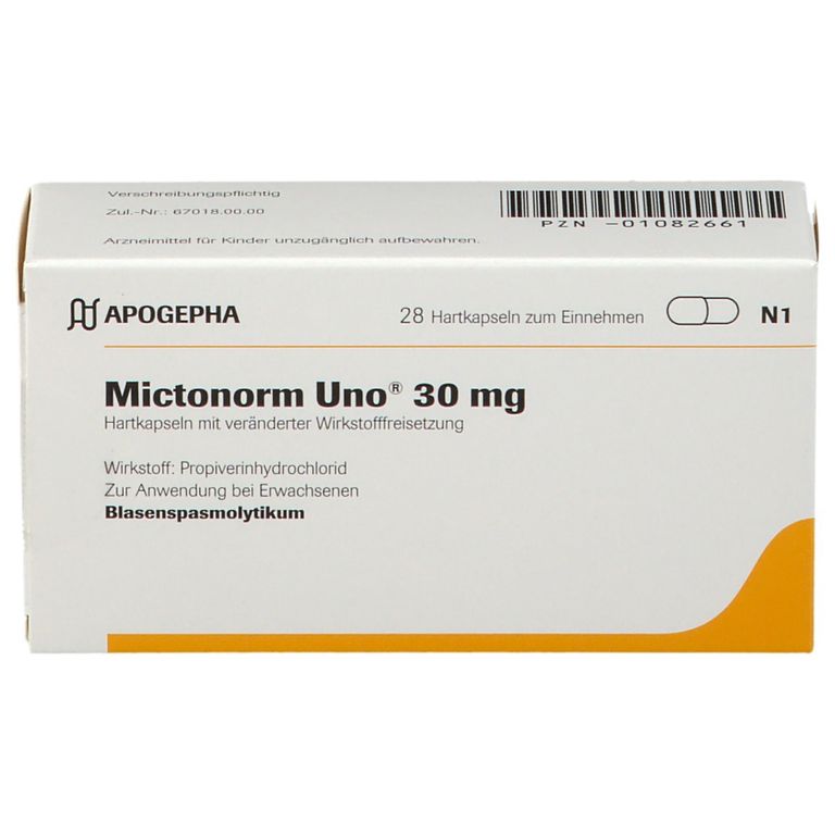 Mictonorm® Uno 30 mg 28 St mit dem E-Rezept kaufen - Shop Apotheke