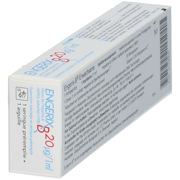 Engerix-B Erwachsene 1 St mit dem E-Rezept kaufen - Shop Apotheke