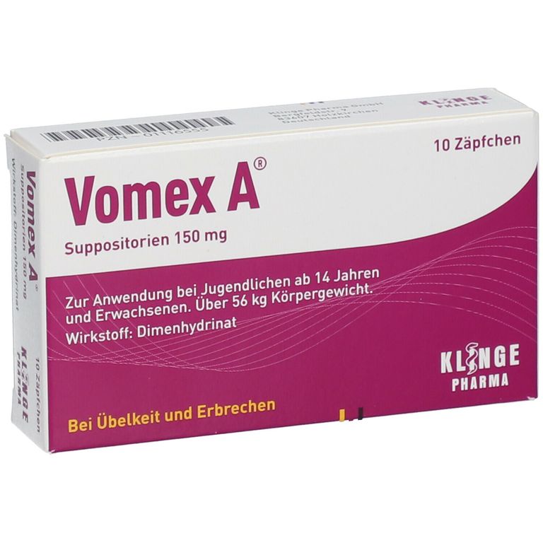 Vomex A® 150 mg 10 St - Shop Apotheke