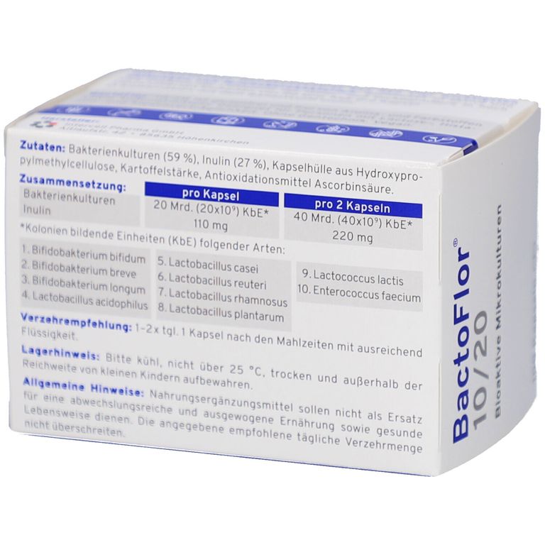 BactoFlor® 10/20 100 St - Shop Apotheke
