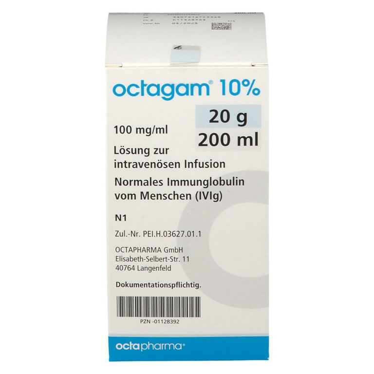 octagam® 10 % 200 ml mit dem E-Rezept kaufen - Shop Apotheke
