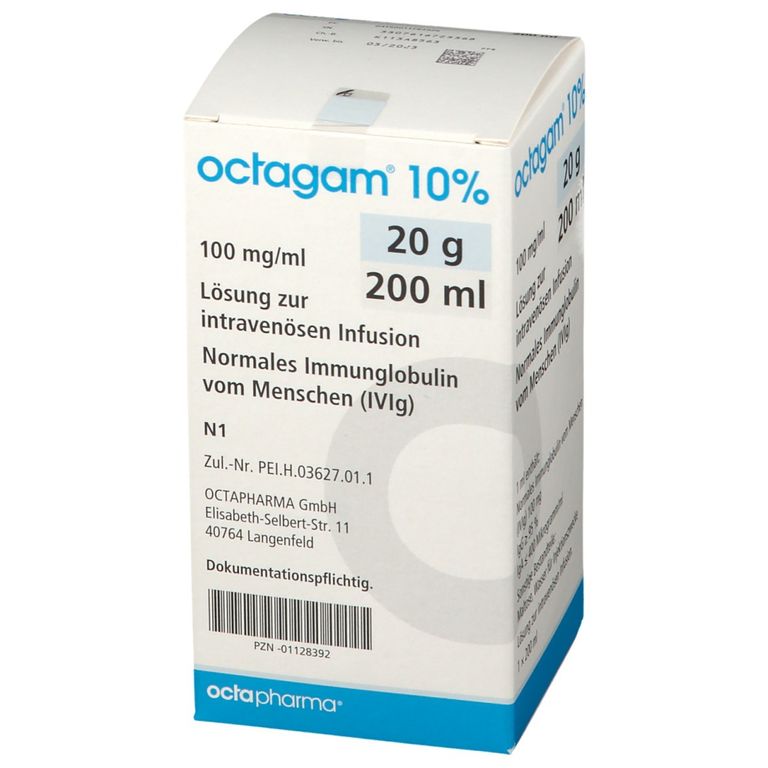 octagam® 10 % 200 ml mit dem E-Rezept kaufen - Shop Apotheke