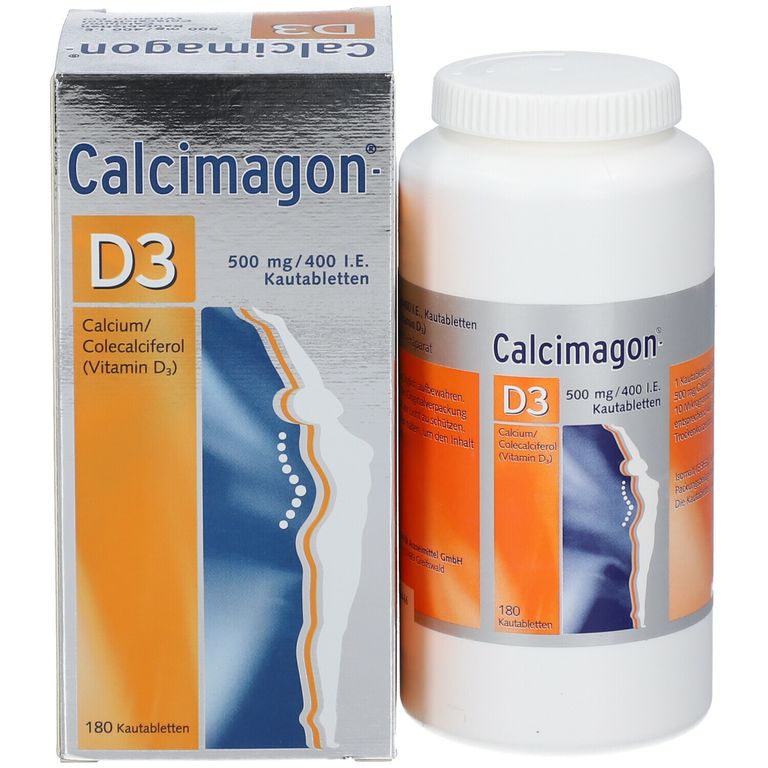 Calcimagon®-D3 500 mg/ 400 I.E. Kautabletten 180 St - Shop Apotheke