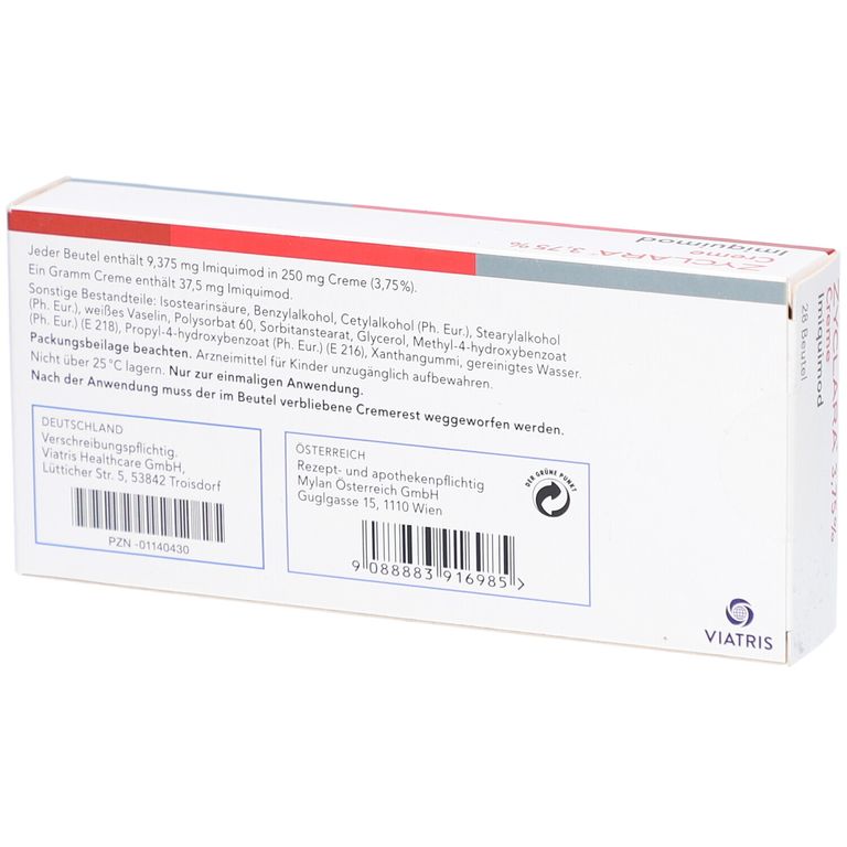 ZYCLARA® 3,75% Creme 28 St mit dem E-Rezept kaufen - Shop Apotheke