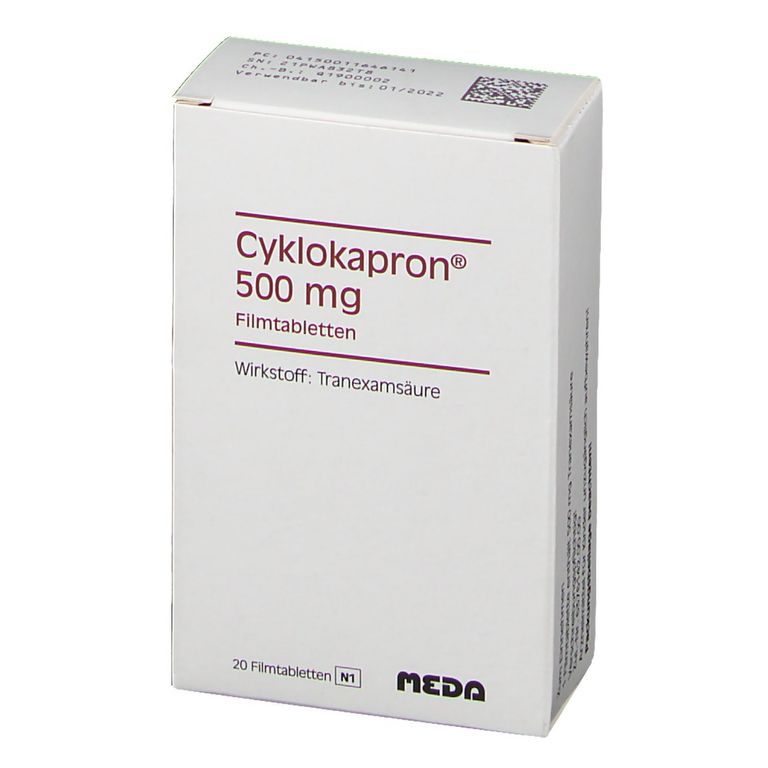 Cyklokapron® 500 mg 20 St mit dem E-Rezept kaufen - Shop Apotheke
