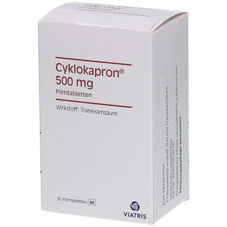 Cyklokapron® 500 mg 50 St mit dem E-Rezept kaufen - Shop Apotheke