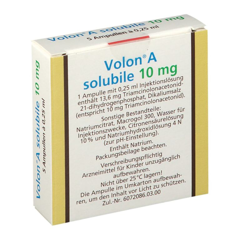 Volon­­® A solubile 10 mg 5x0,25 ml mit dem E-Rezept kaufen - Shop Apotheke