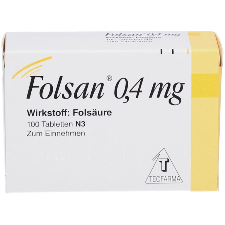 Folsan® 0,4 mg 100 St - Shop Apotheke