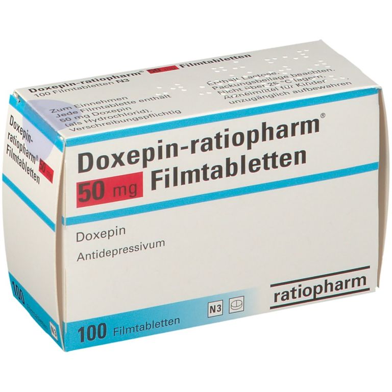 Doxepin-ratiopharm® 50 mg 100 St mit dem E-Rezept kaufen - Shop Apotheke