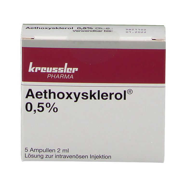 Aethoxysklerol® 0,5 % 5x2 ml mit dem E-Rezept kaufen - Shop Apotheke